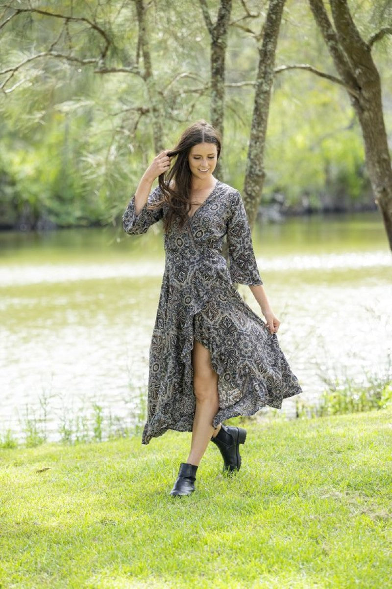Cienna Astrid Wrap Dress | Ivy Vibe Boutique